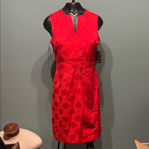 Muse | Dresses | Muse Elegant Red Sleeveless Dress | Poshmark